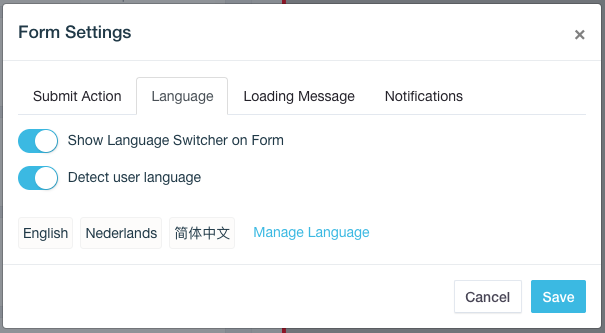 FORM TRANSLATION FormCan Documentation